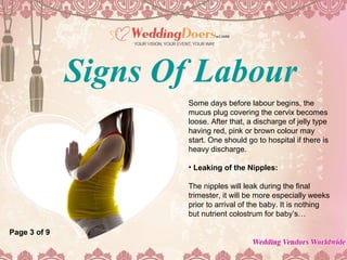 Signs of labour | PPT