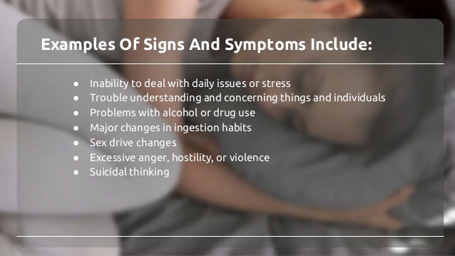know the Signs of Mental Illness | PPT