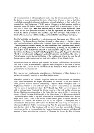 SIGNS OF MUHAMMAD (SAW)’S PROPHETHOOD | PDF