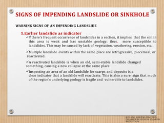 SIGNS OF OTHER RELATED GEOLOGICAL HAZARDS.pptx