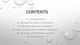Signs of pregnancy | PPTX