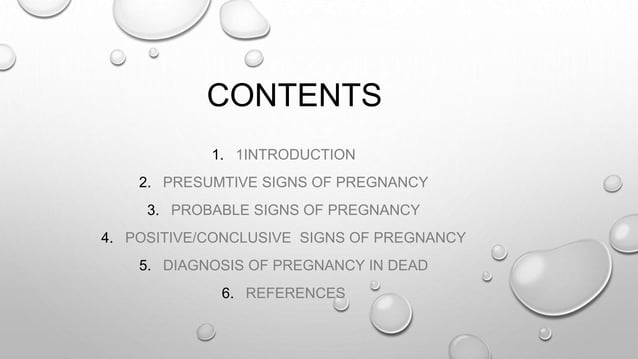 Signs of pregnancy | PPTX | Pregnancy | Reproductive Health