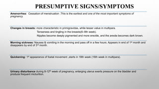 Signs of pregnancy | PPTX