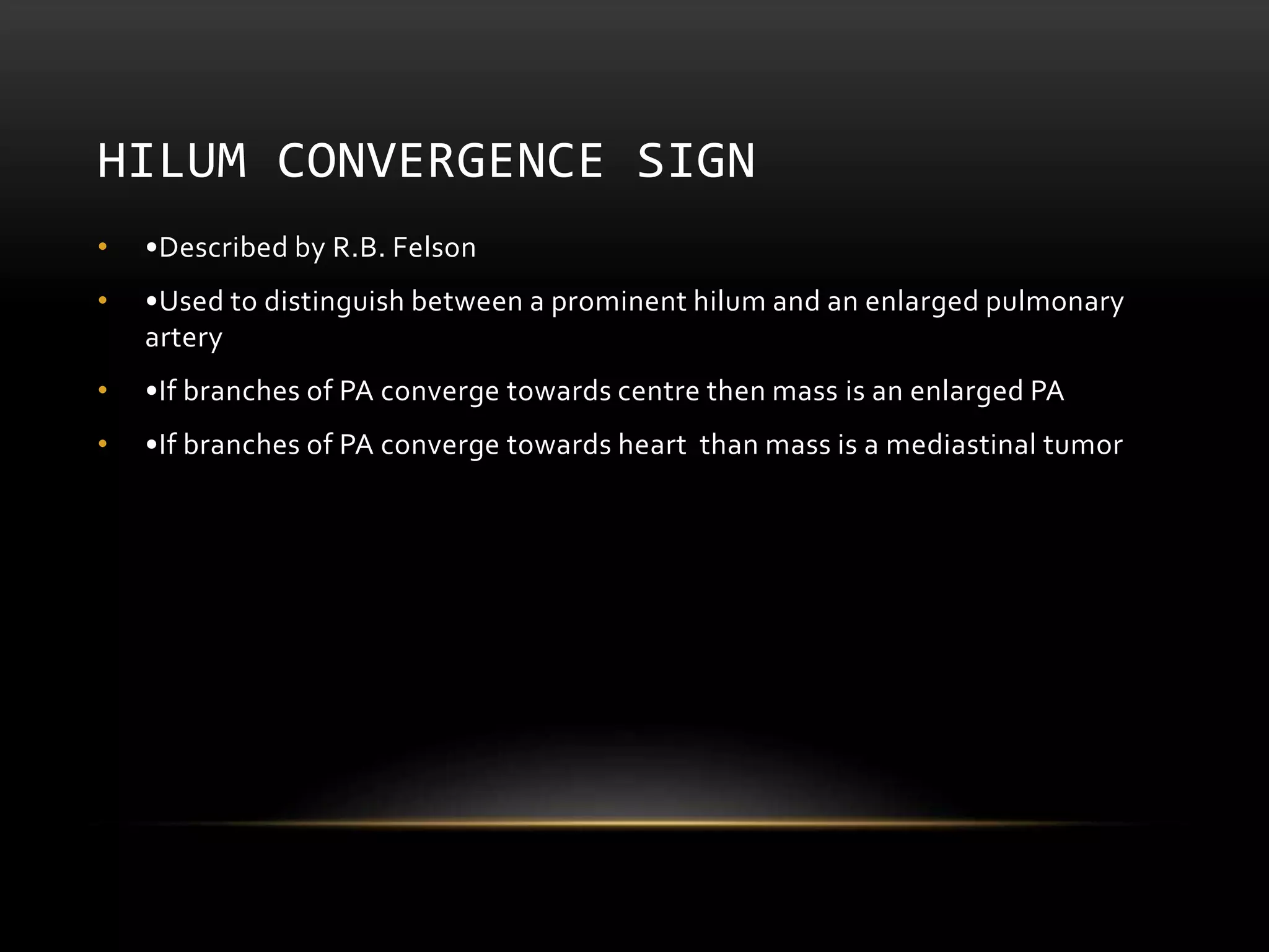 Signs of radiological importance in the thorax Dr.Sumit Sharma | PPTX