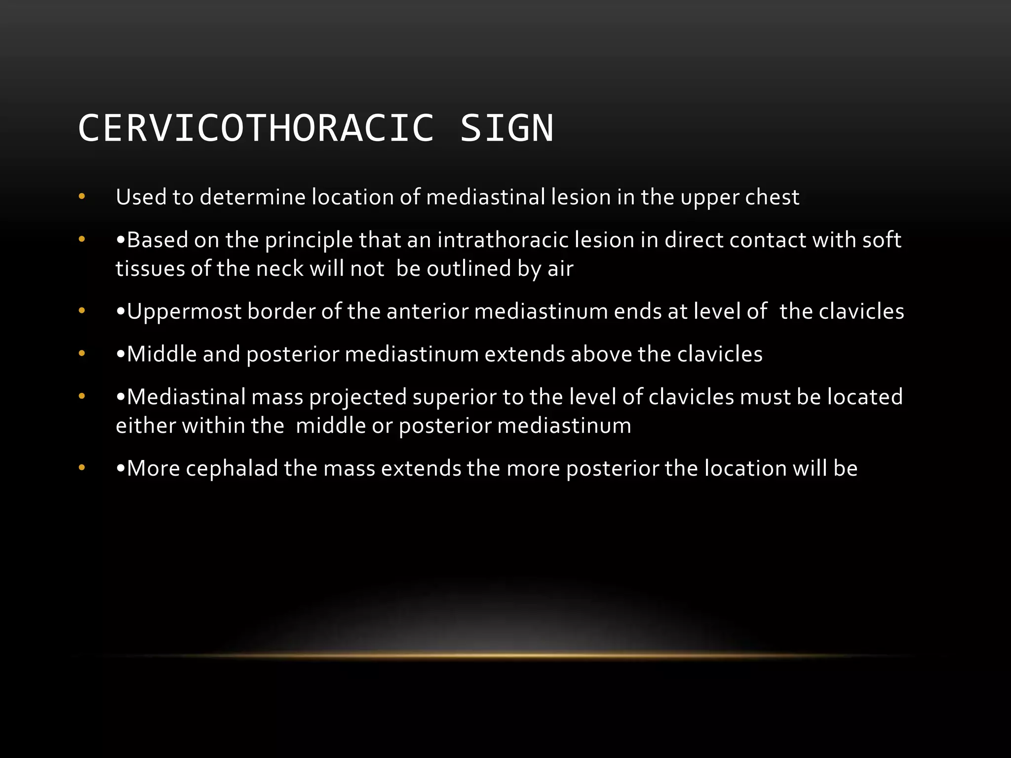 Signs of radiological importance in the thorax Dr.Sumit Sharma | PPTX