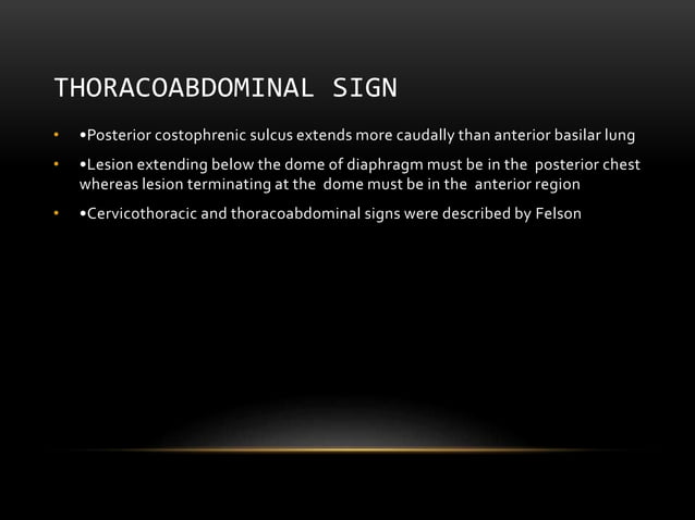 Signs of radiological importance in the thorax Dr.Sumit Sharma | PPTX