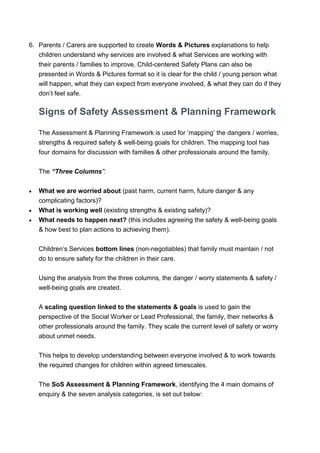 Signs of Safety SoS short introduction | PDF