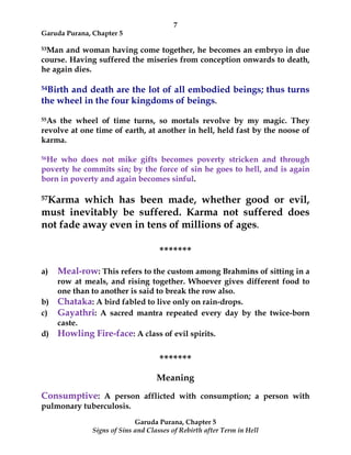 Signs of Sins and Classes of Rebirth (GP-CH5) | PDF