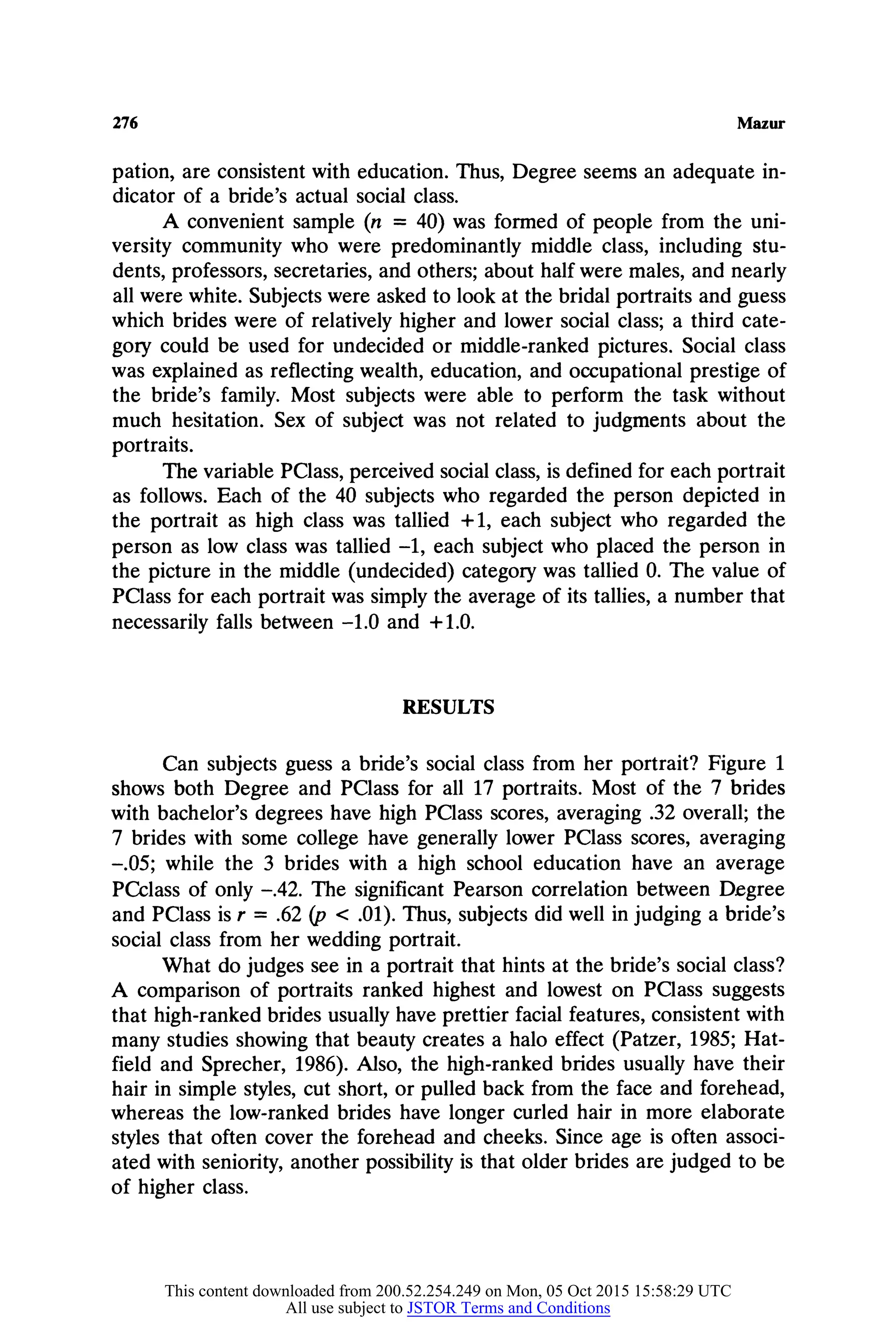 Signs of status in bridal portraits Allan Mazur | PDF