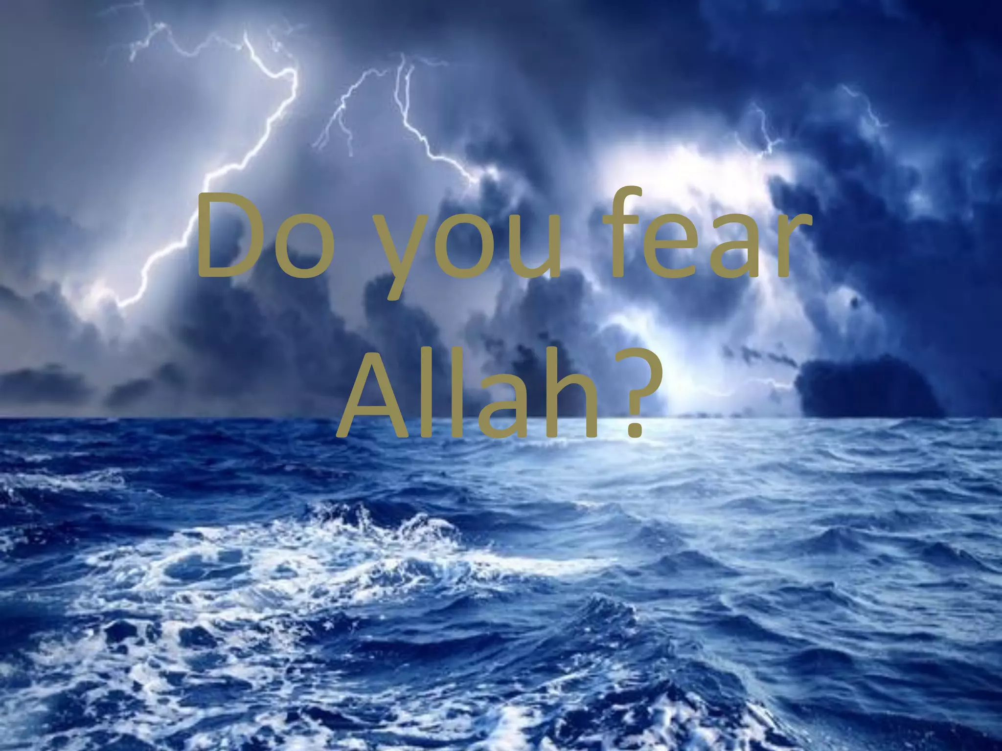 Signs of the fear of Allah | PDF