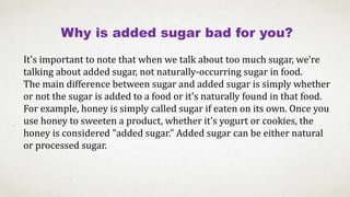 Sugar effects on body | types of sugar | what sugar actually does ,16 ...