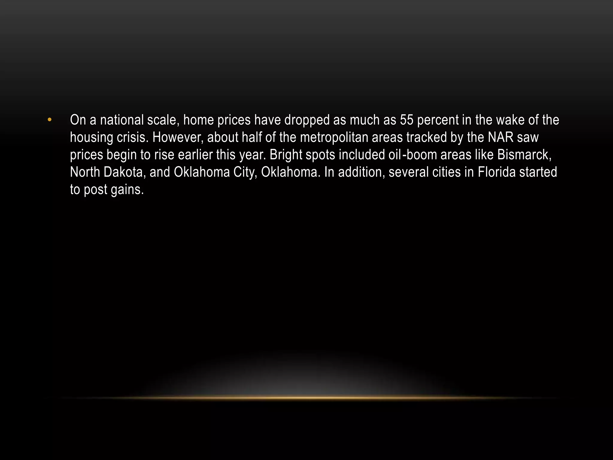 Signs show real estate market set to stabilize | PPT