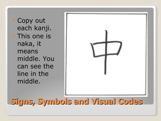 Signs, symbols and visual codes | PPT