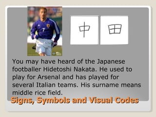 Signs, symbols and visual codes | PPT
