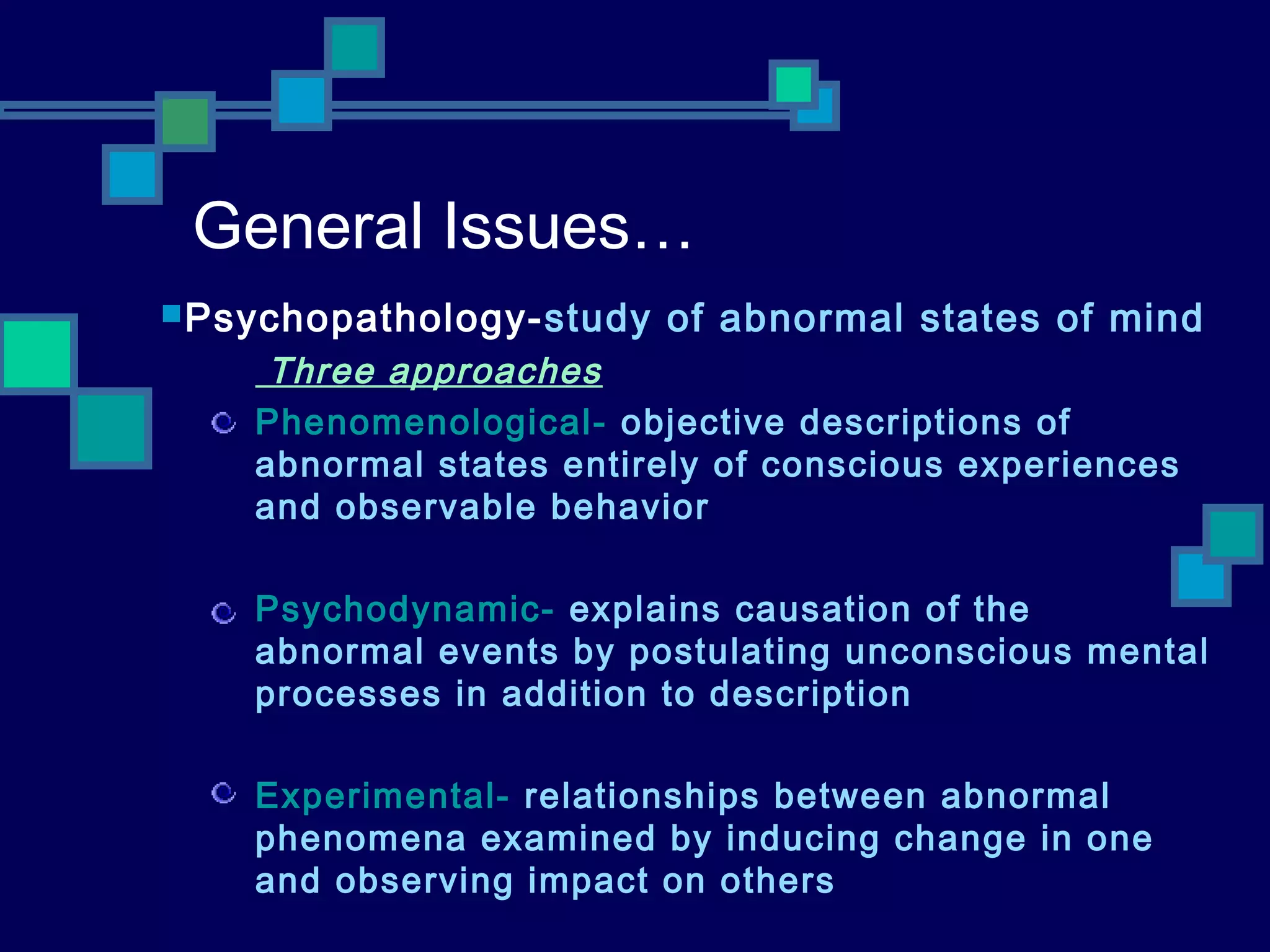 Mental disorders prof. fareed minhas | PPT