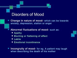 Mental disorders prof. fareed minhas | PPT