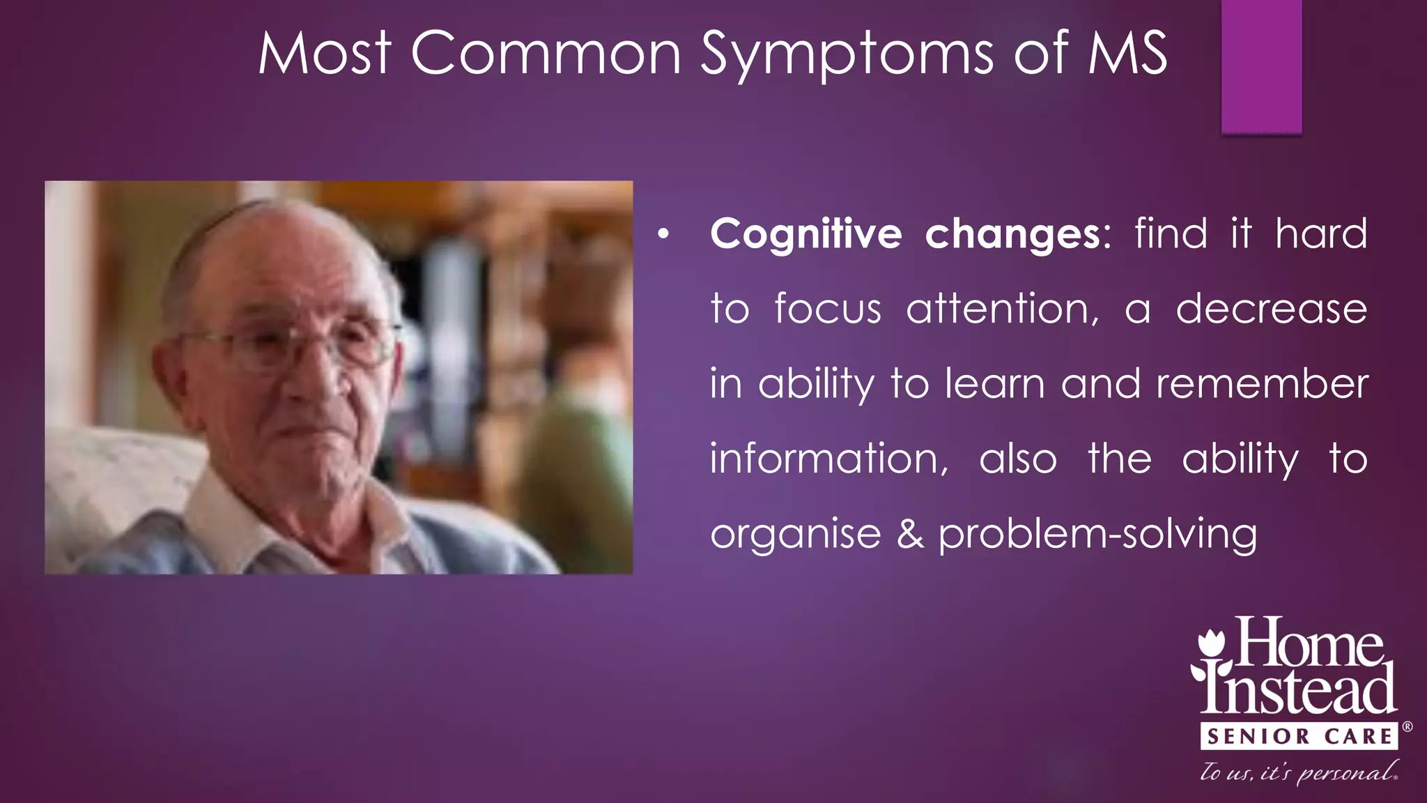 Signs & Symptoms of Multiple Sclerosis | PPT