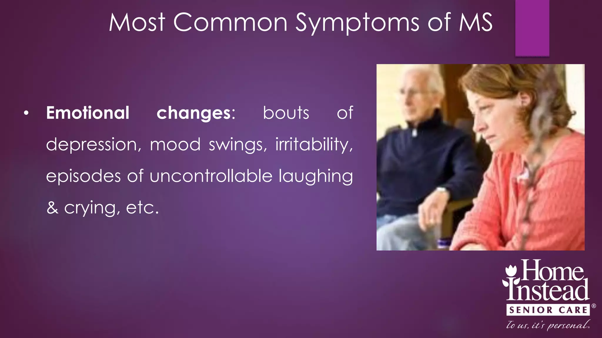 Signs & Symptoms of Multiple Sclerosis | PPT