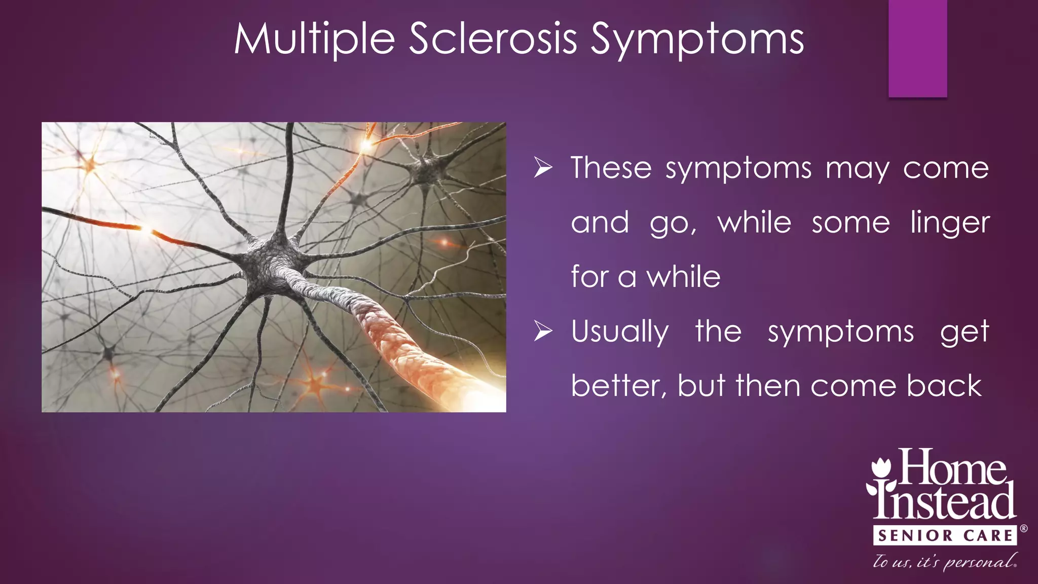 Signs & Symptoms of Multiple Sclerosis | PPT