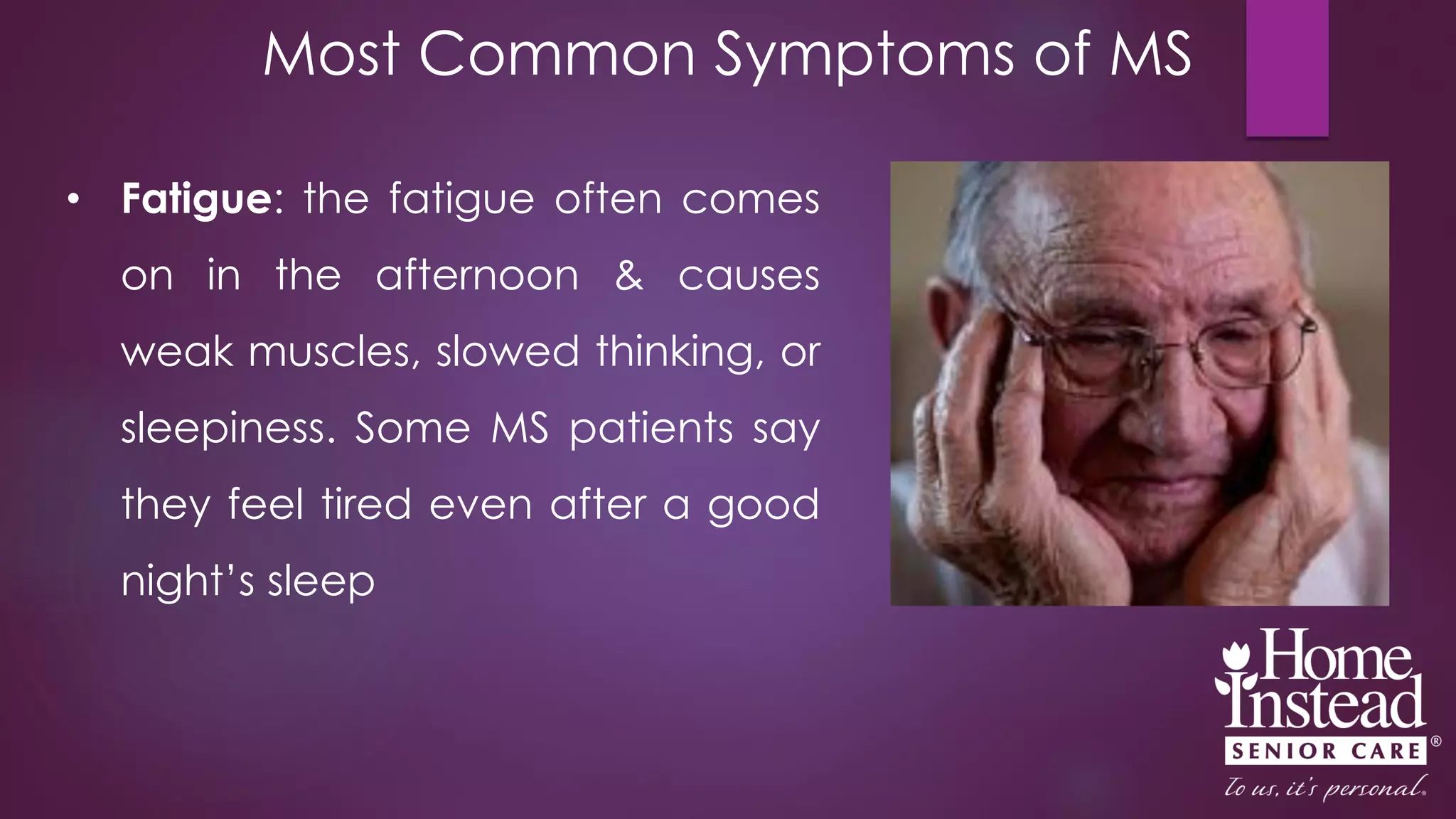 Signs & Symptoms of Multiple Sclerosis | PPT
