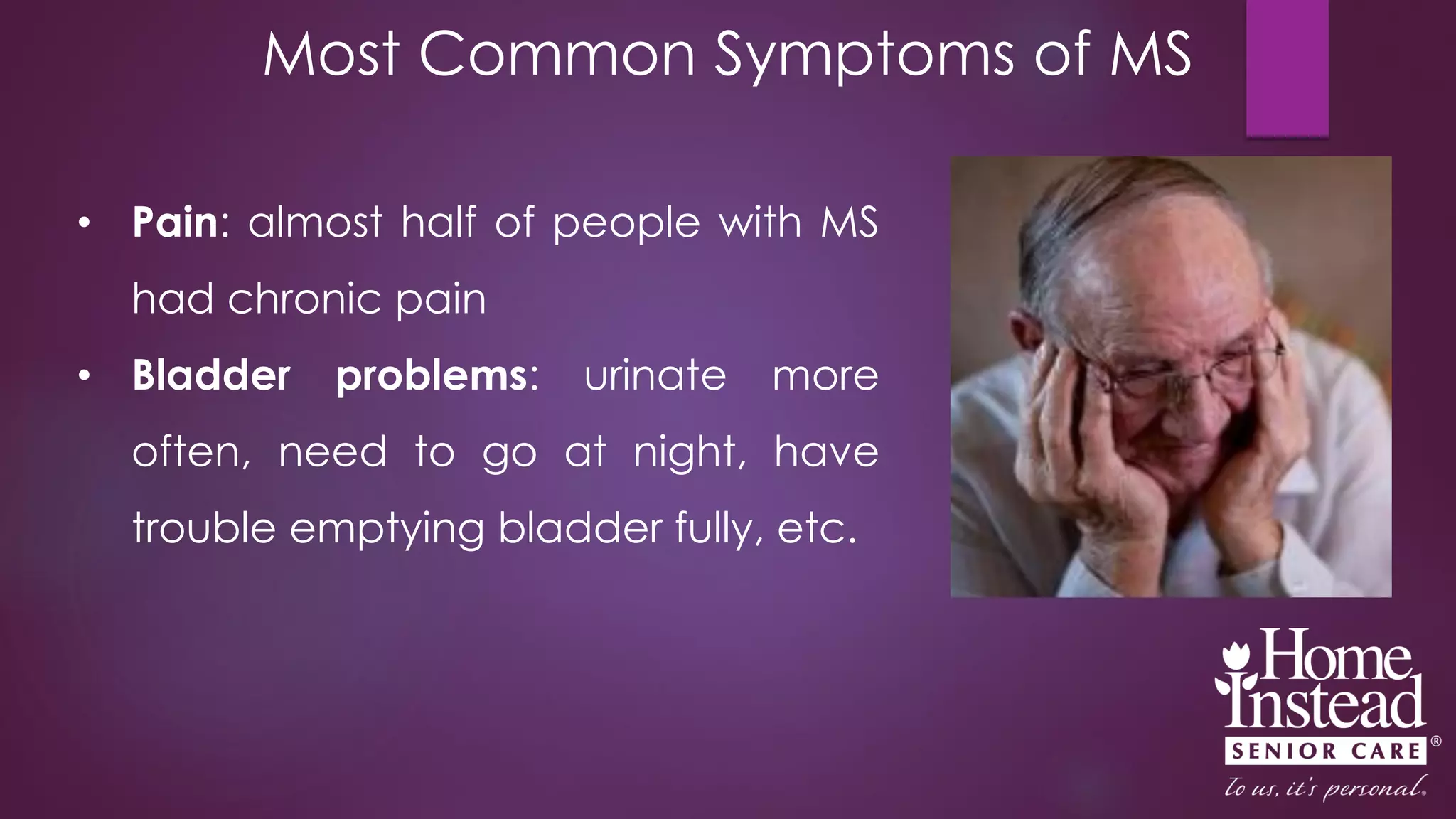 Signs & Symptoms of Multiple Sclerosis | PPT