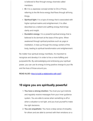 Signs That You Are Spiritually Powerful.pdf | Holistic Health ...