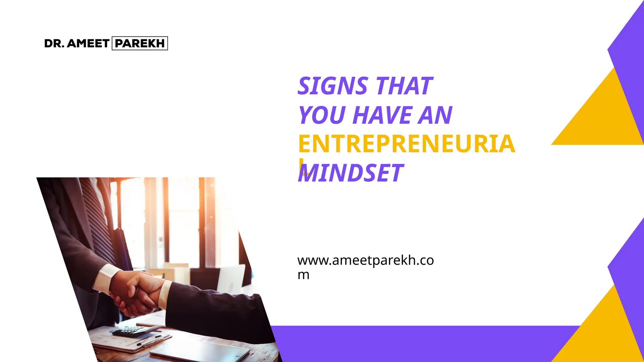 Signs You Have An Entrepreneurial Mindset | PPTX