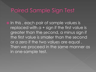 Sign test | PPTX