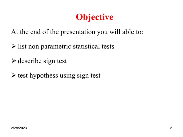 SIGN TEST SLIDE.ppt