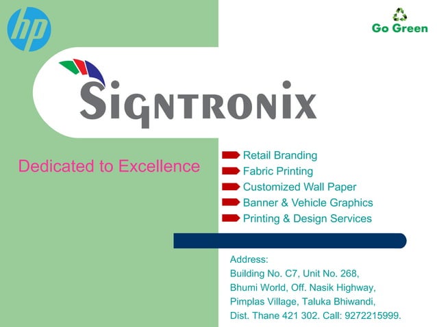 Wall Fabric Printing By Signtronix, Thane | PPT