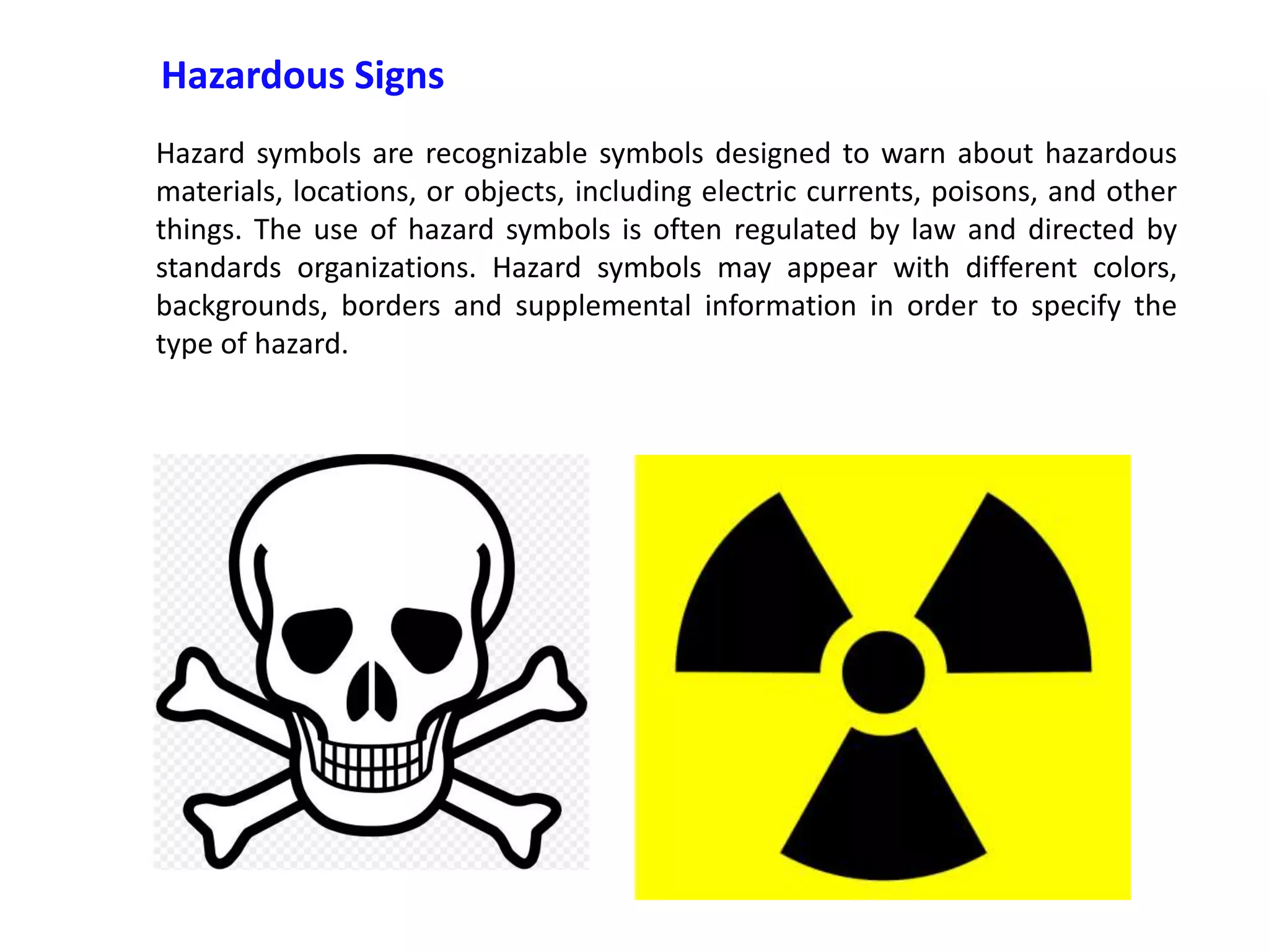 Hazardous Signs | PPTX