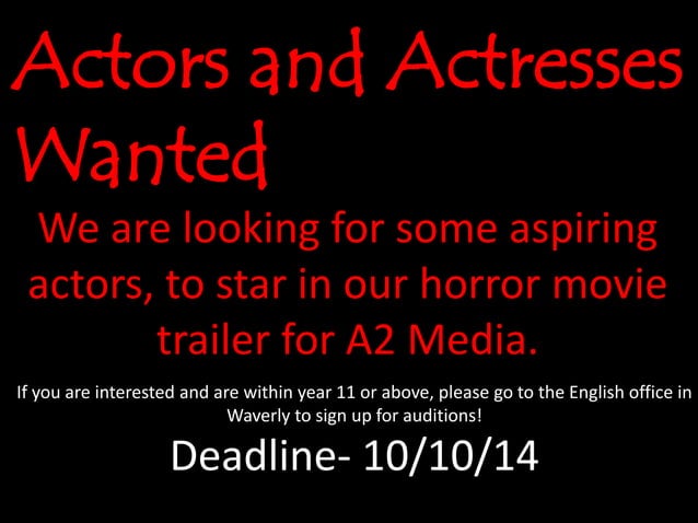 Sign up poster | PPT