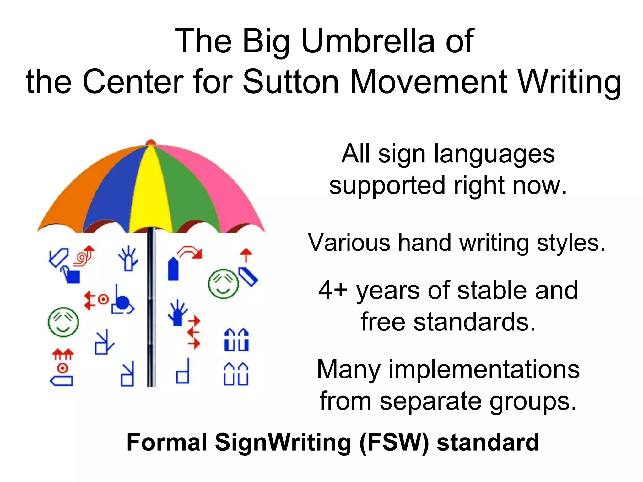 SignWriting in Unicode and rich text considerations | PPTX | Web Design ...