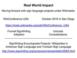 SignWriting in Unicode and rich text considerations | PPTX | Web Design ...