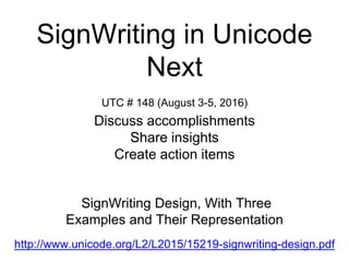 SignWriting in Unicode and rich text considerations | PPTX | Web Design ...