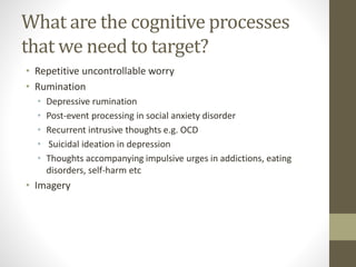 Worry, Rumination and Repetitive Thinking: Special Interest Group | PPTX