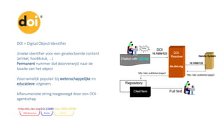 Metadata en identifiers: NSTC, ISNI & DOI | PPT