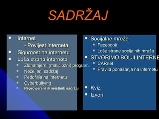 Sigurniji internet za djecu i mlade | PPT