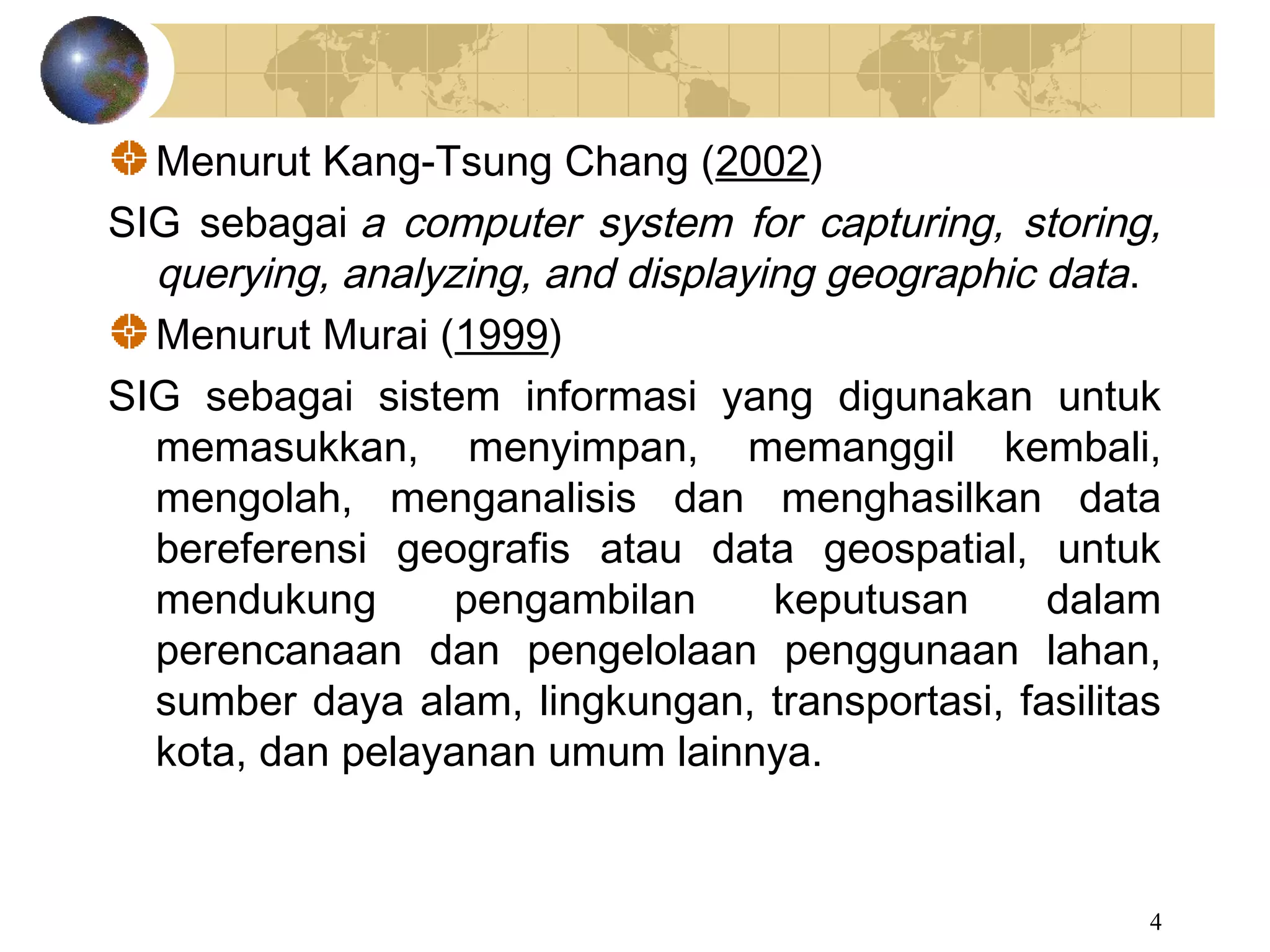 Sistem Informasi Geografi | PPT