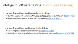 Intelligent Software Engineering: Synergy between AI and Software ...