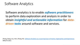 Intelligent Software Engineering: Synergy between AI and Software ...