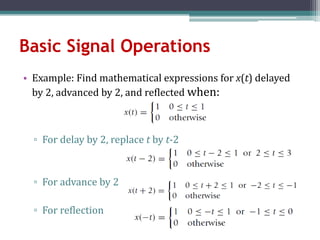 SigSys_chapter1 for engineering for a few minutes and then | PPT