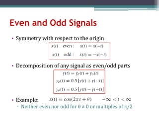 SigSys_chapter1 for engineering for a few minutes and then | PPT