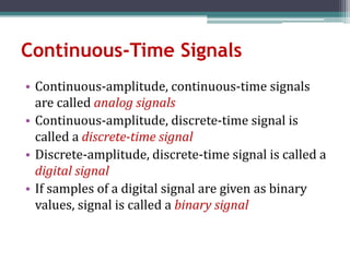 SigSys_chapter1 for engineering for a few minutes and then | PPT
