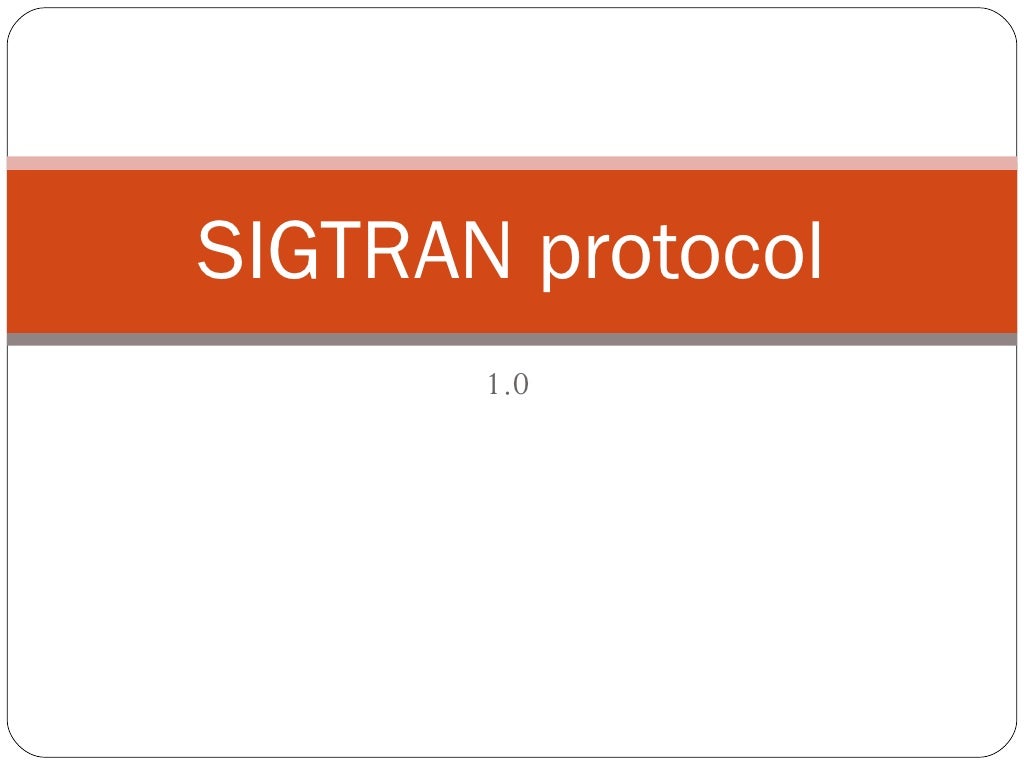 Sigtran Protocol