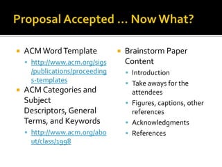 SIGUCCS Abstract Submission | PPT