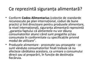 Siguranța alimentară | PPS