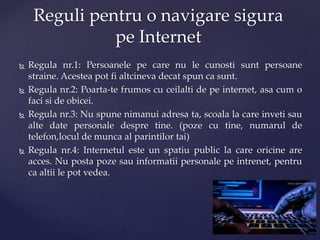 Siguranta navigarii pe internet | PPTX