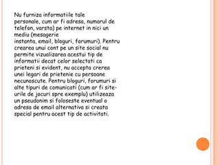 Siguranta pe internet | PPTX