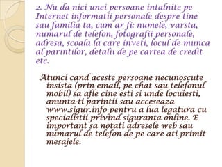 Siguranta pe internet | PPTX